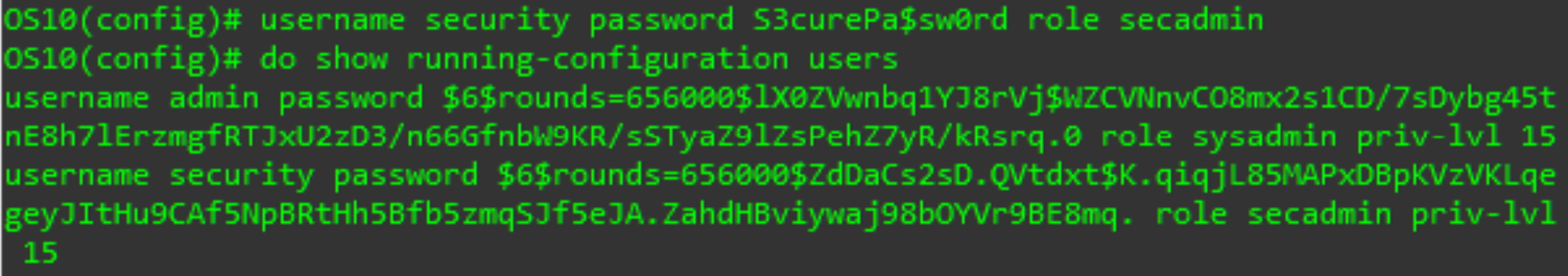 Dell OS10 Local Account Management Tips